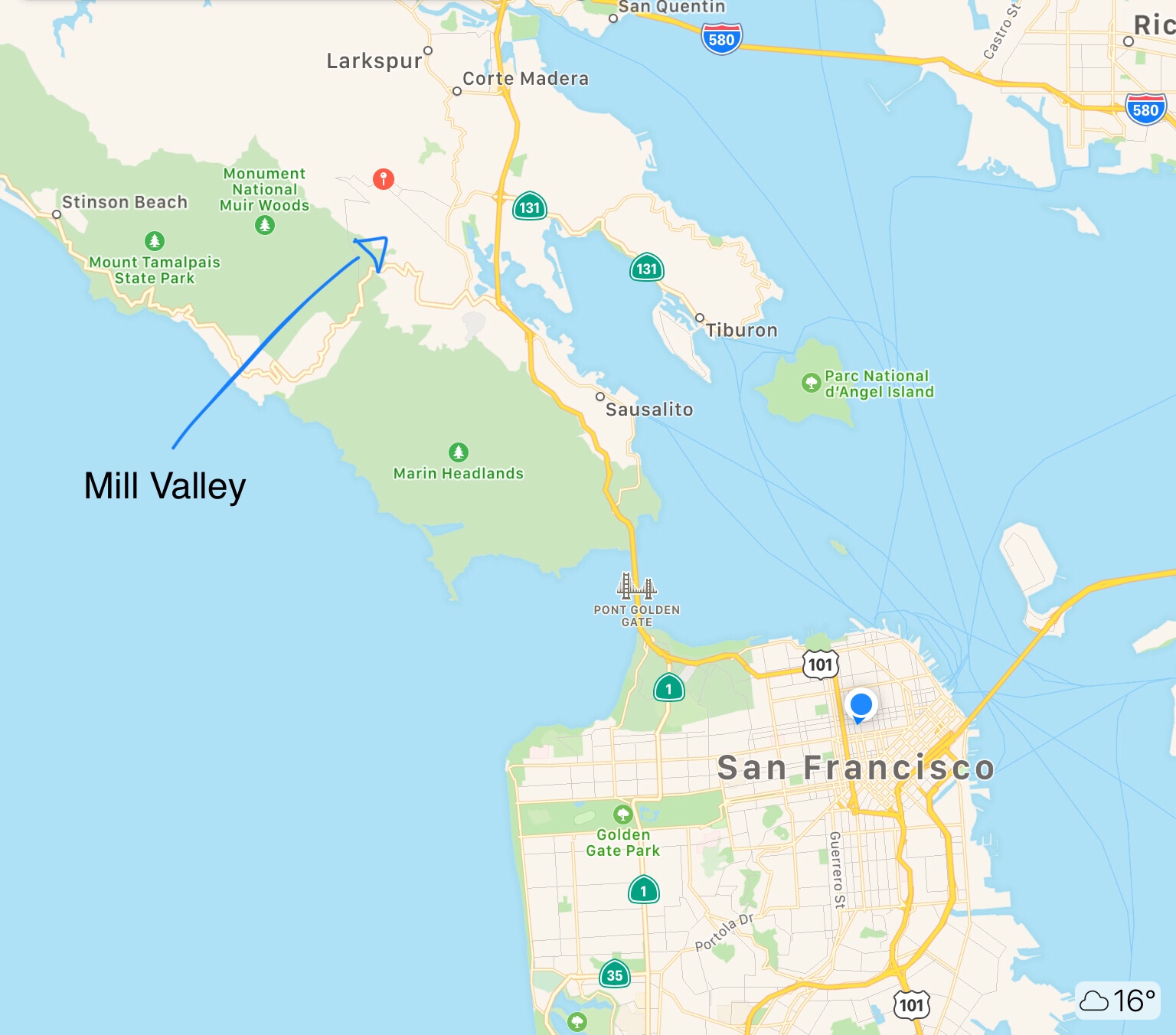 Hike à Mill Valley | Mes voyages dans l'Ouest Américain